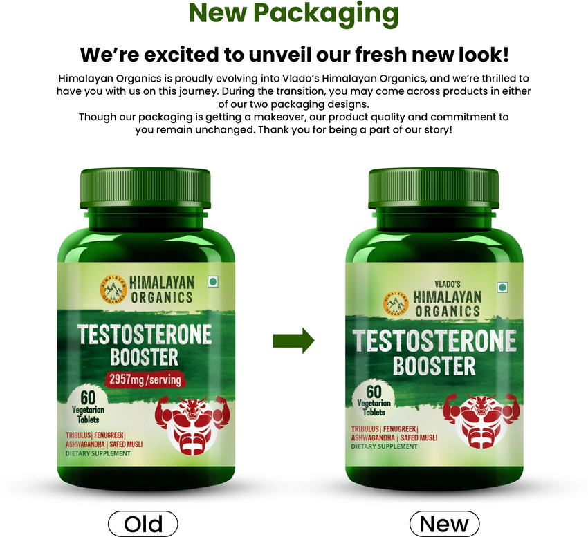 Testosterone Booster Himalayan Organics Testosterone Booster Tablets