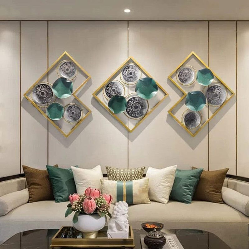 Unique Wall Art Iron Golden New Design Metal Wall Art At