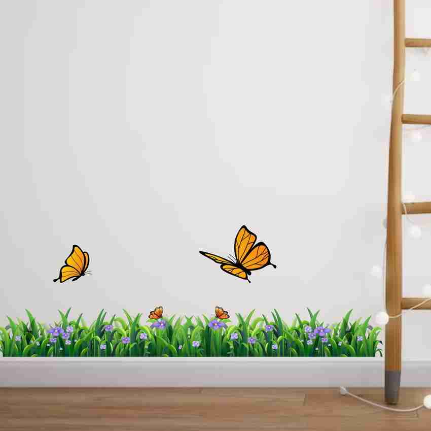 how to draw grass on wall