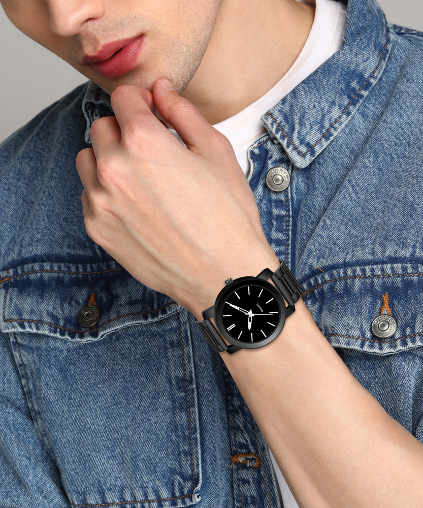 Black chain watch for men store